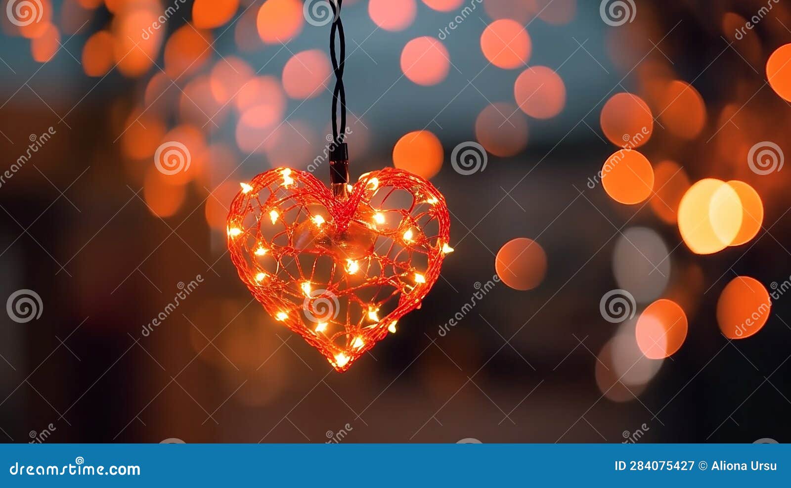 A Mesmerizing Image Featuring a Glowing Heart Surrounded by a Beautiful ...
