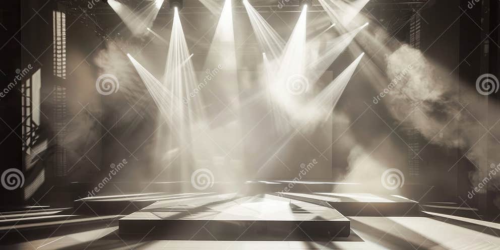 Mesmerizing Interplay of Light and Shadow on a Silhouette of a Display ...