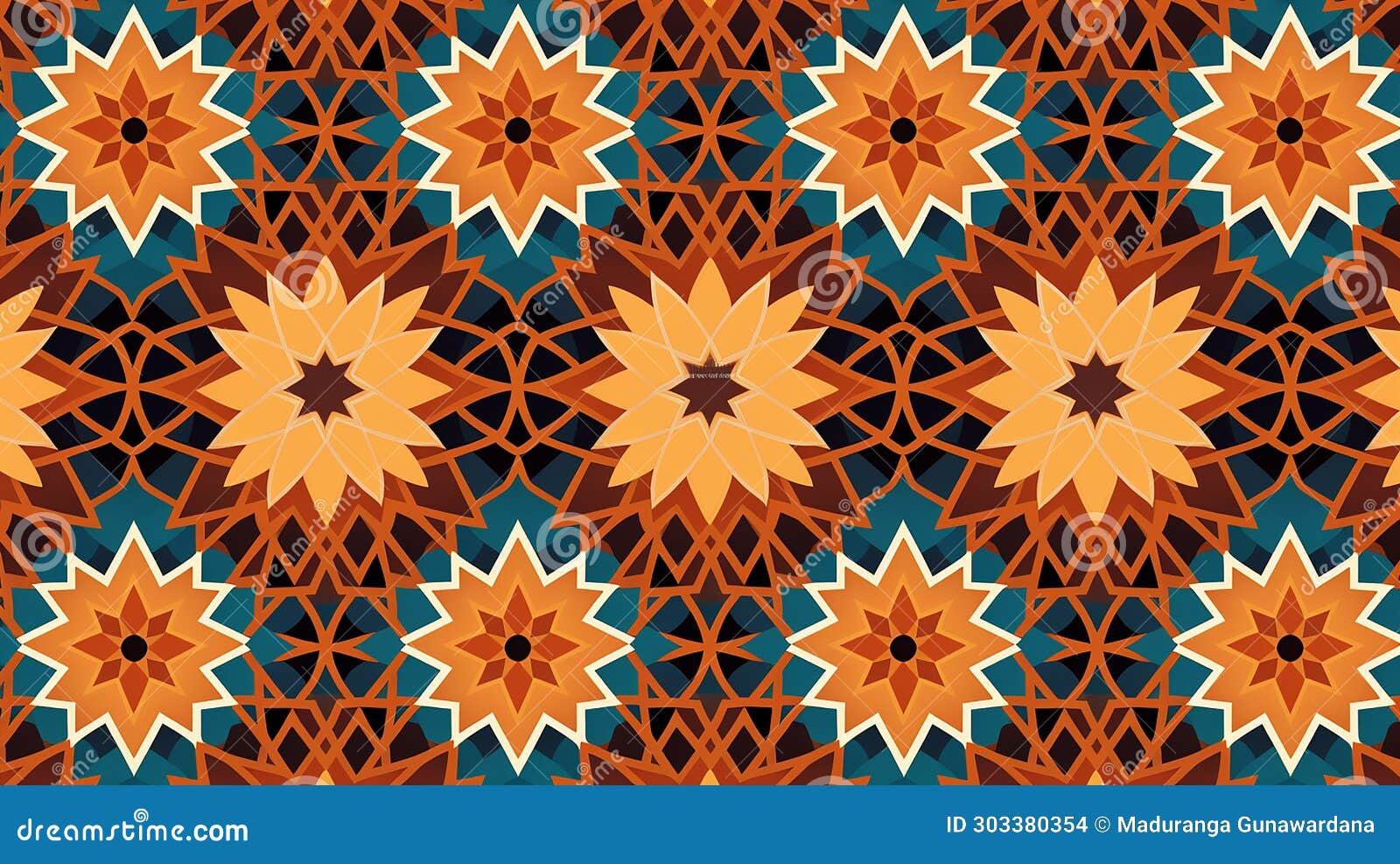Mesmerizing Islamic Geometric Patterns: Seamless Vector Illustration in ...