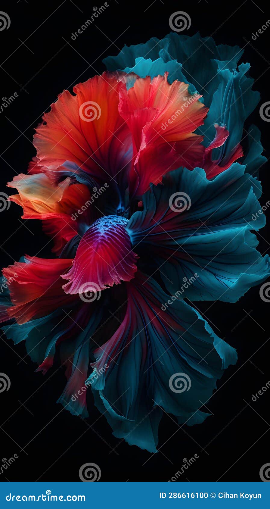 Mesmerizing 4K Desktop Wallpaper with Pastel Waves Stock Illustration ...