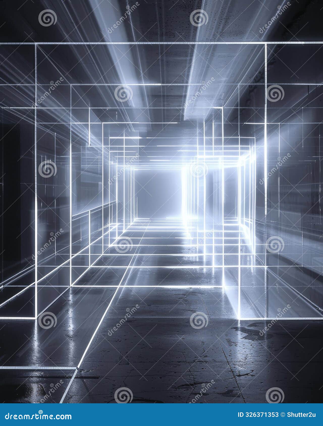 Mesmerizing Light Maze Develop a Captivating Artwork that Captures the ...