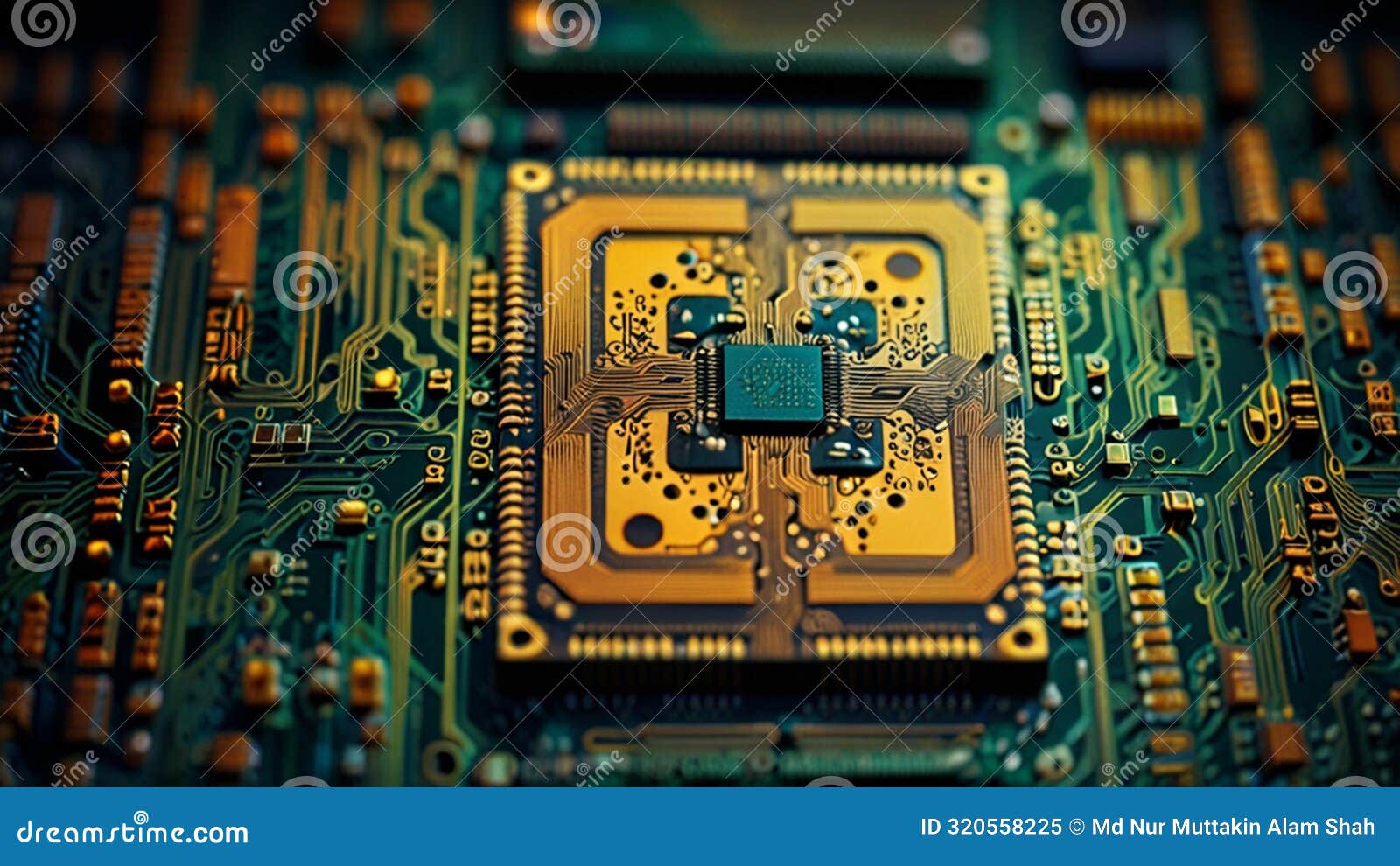 Silicon Computer Chip Technology Stock Illustration | CartoonDealer.com ...