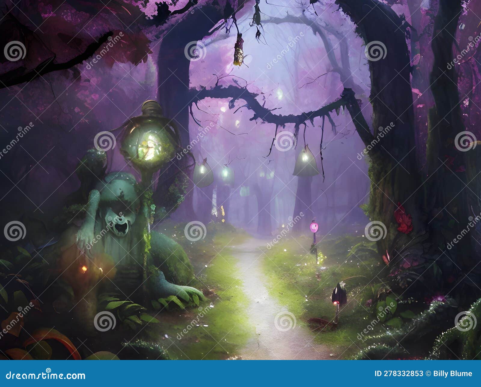 Mesmerizing Magic of the Mythical Enchanted Forest Seq 50 of 51 Stock ...