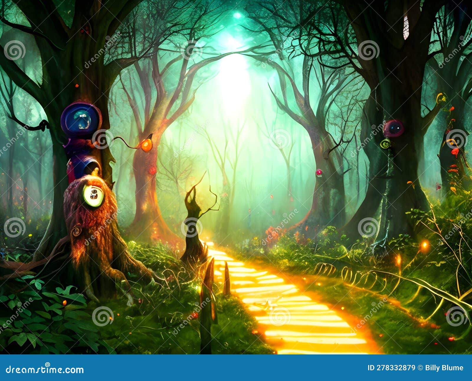 Mesmerizing Magic of the Mythical Enchanted Forest Seq 47 of 51 Stock ...