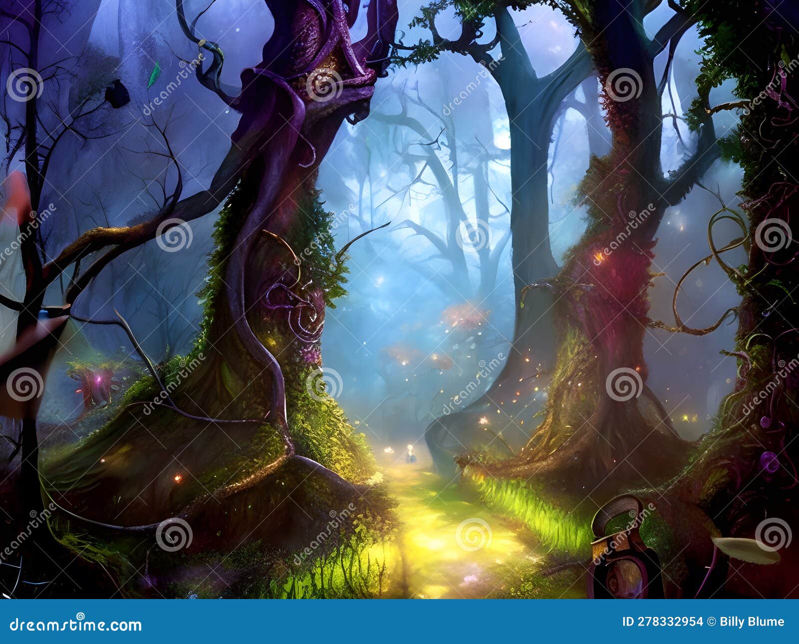 Mesmerizing Magic of the Mythical Enchanted Forest Seq 38 of 51 Stock ...