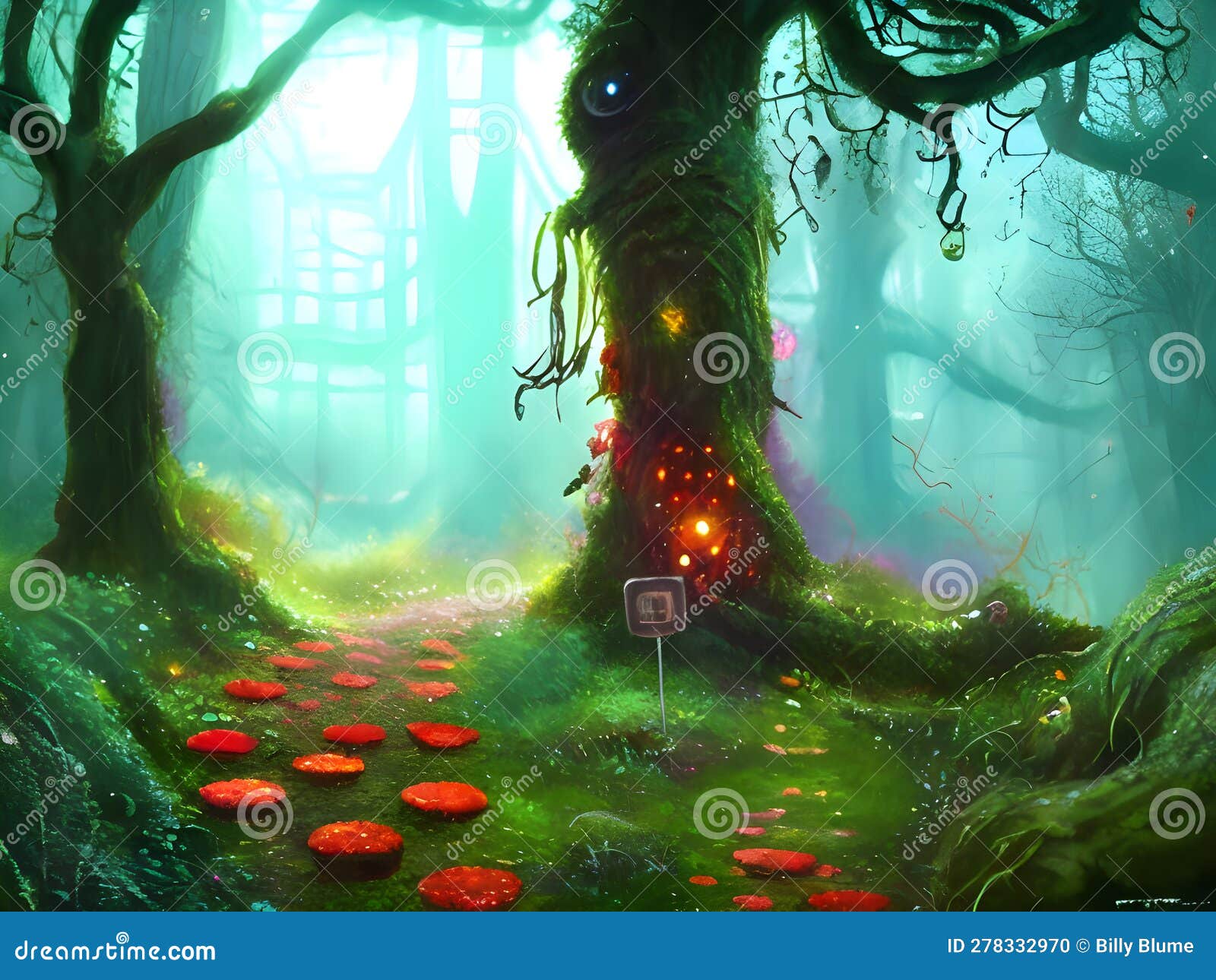 Mesmerizing Magic of the Mythical Enchanted Forest Seq 35 of 51 Stock ...