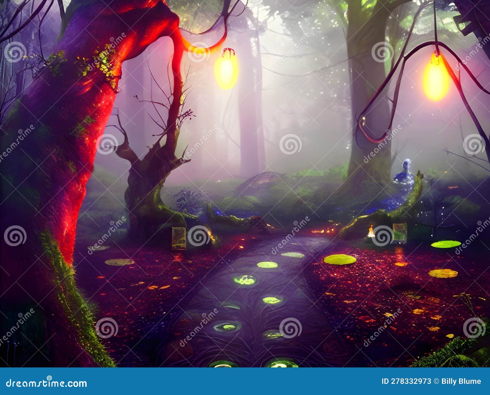 Mesmerizing Magic of the Mythical Enchanted Forest Seq 36 of 51 Stock ...