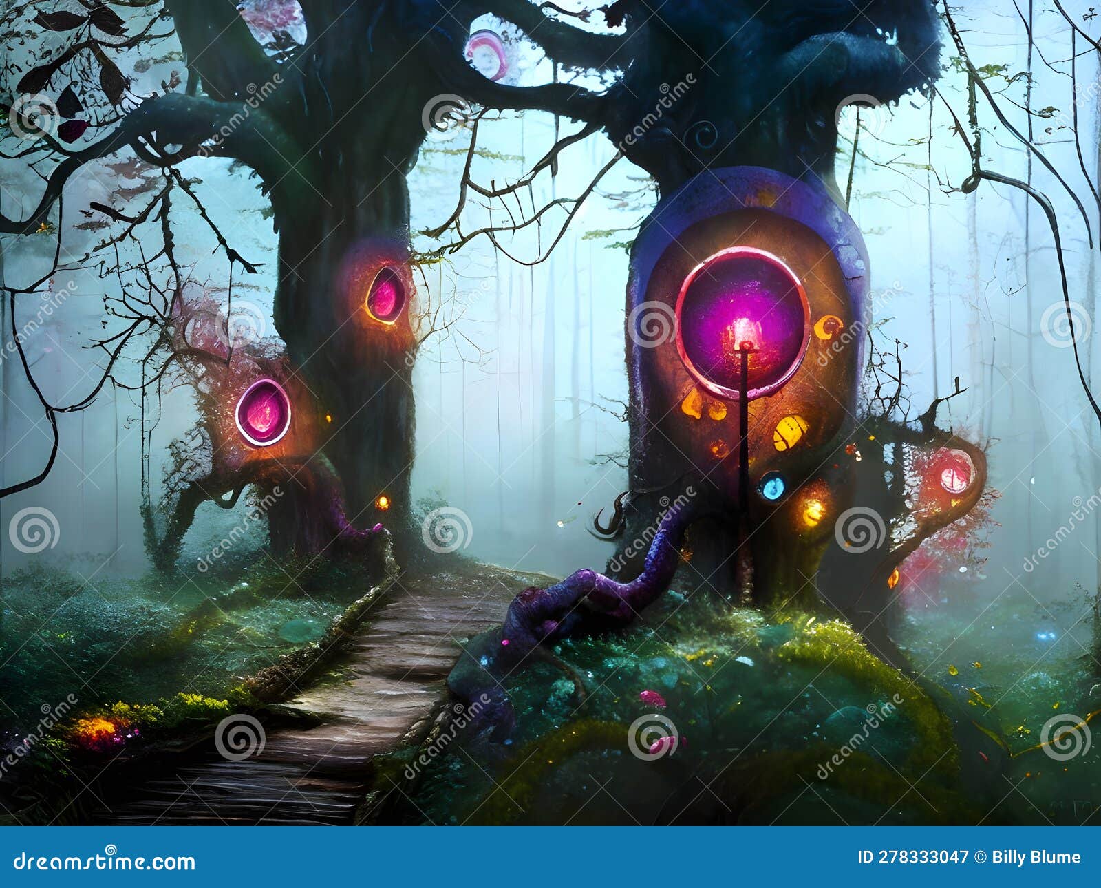 Mesmerizing Magic of the Mythical Enchanted Forest Seq 19 of 51 Stock ...