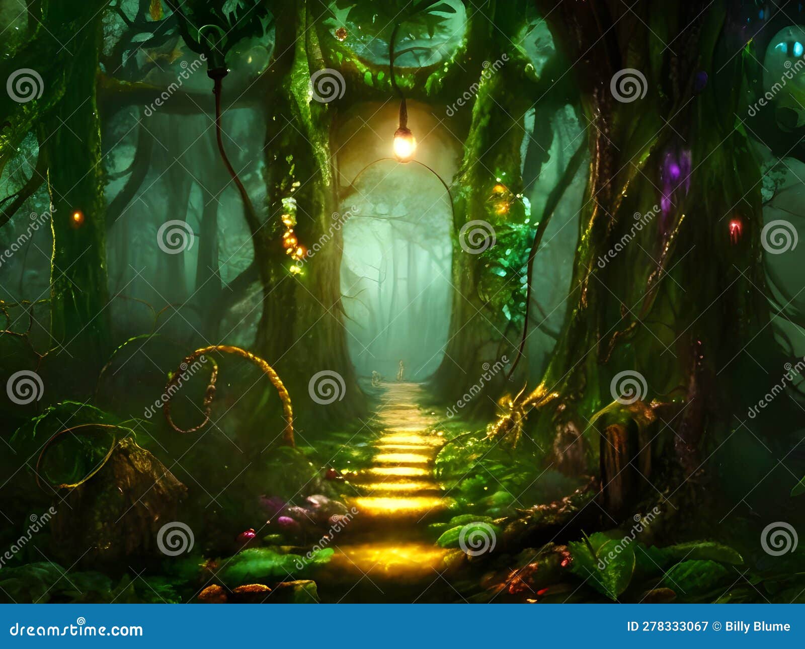 Mesmerizing Magic of the Mythical Enchanted Forest Seq 31 of 51 Stock ...