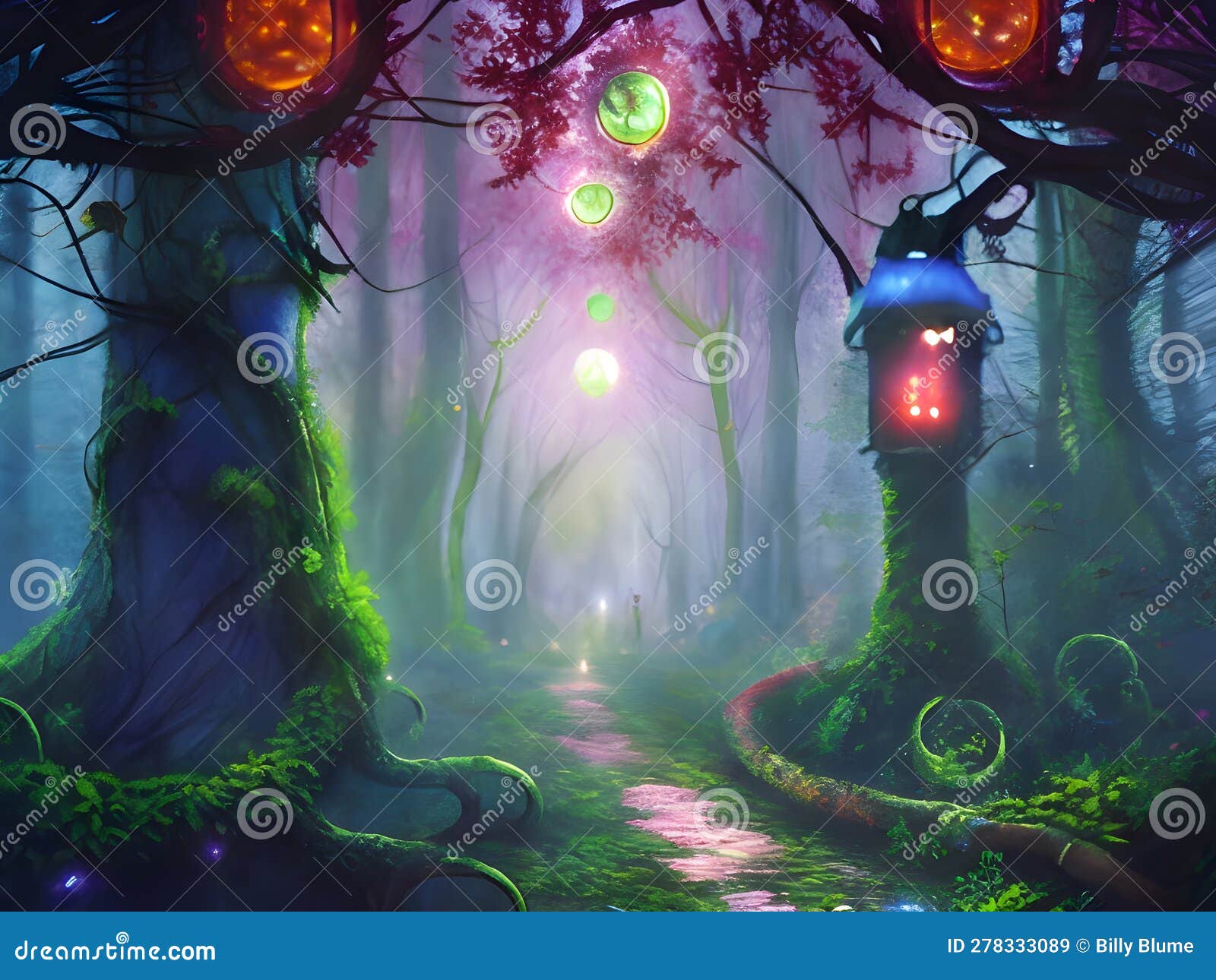 Mesmerizing Magic of the Mythical Enchanted Forest Seq 29 of 51 Stock ...