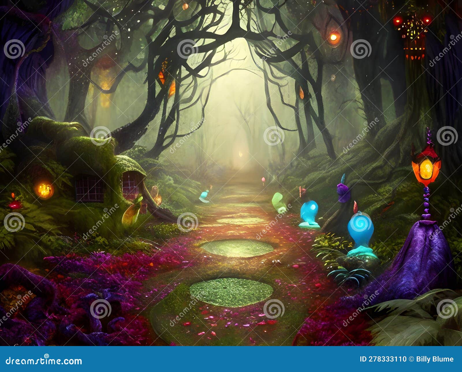 Mesmerizing Magic of the Mythical Enchanted Forest Seq 28 of 51 Stock ...