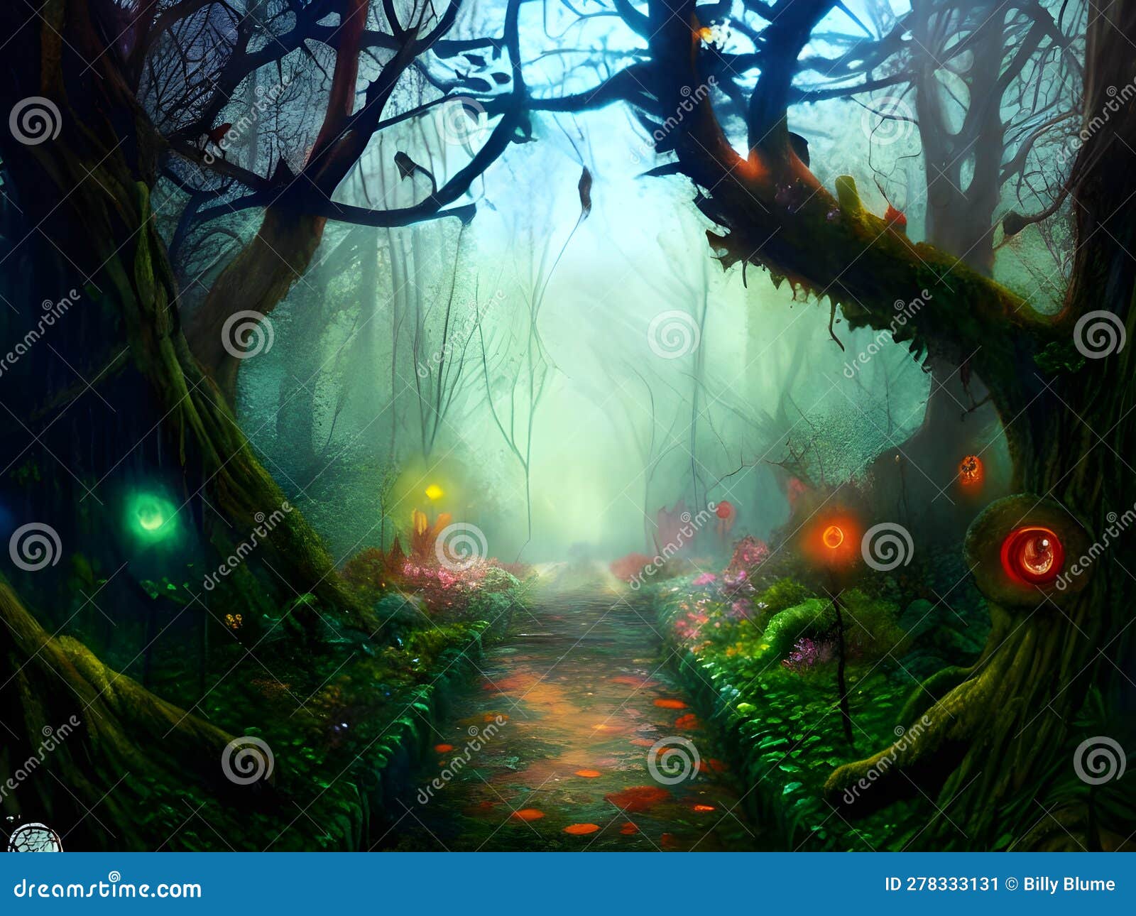 Mesmerizing Magic of the Mythical Enchanted Forest Seq 26 of 51 Stock ...