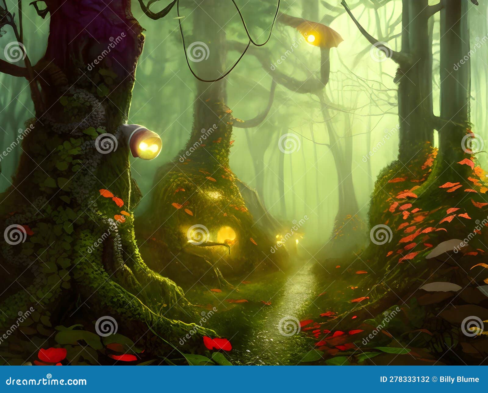 Mesmerizing Magic of the Mythical Enchanted Forest Seq 18 of 51 Stock ...