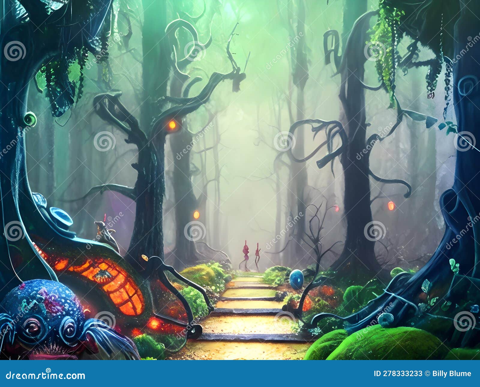 Mesmerizing Magic of the Mythical Enchanted Forest Seq 11 of 51 Stock ...