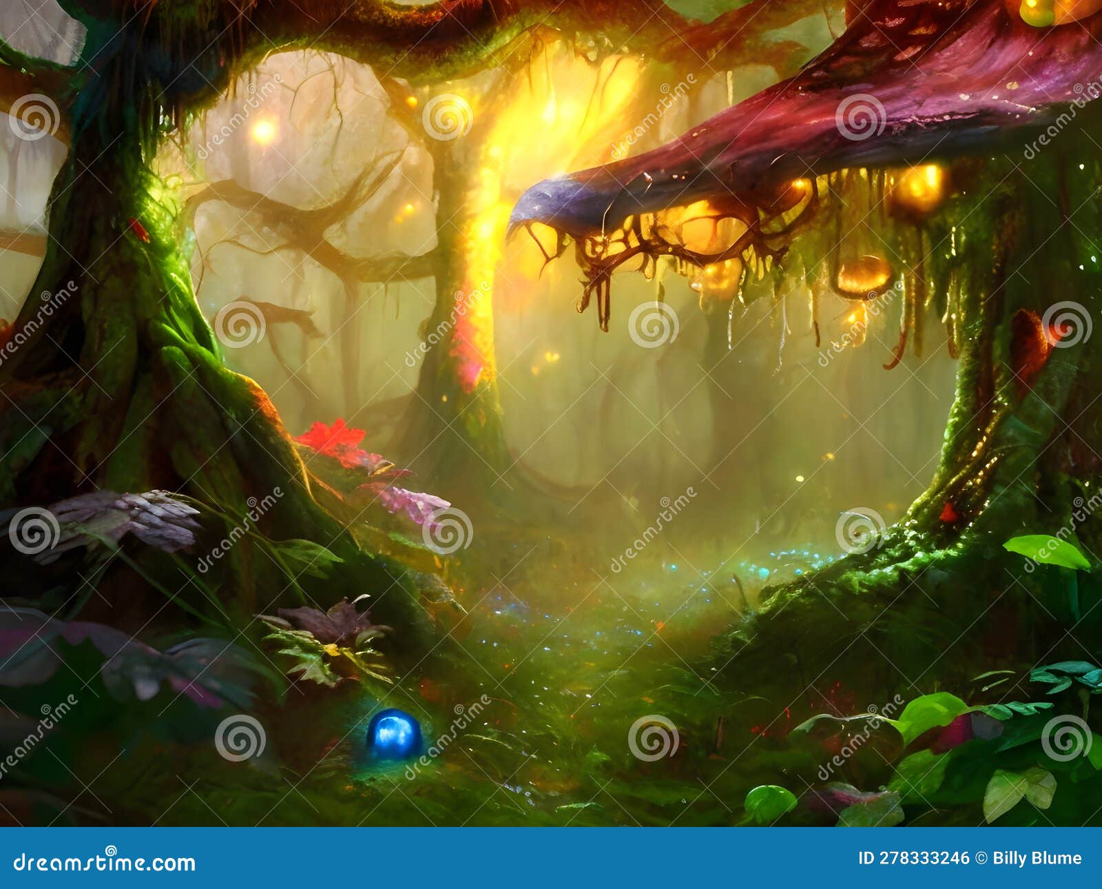 Mesmerizing Magic of the Mythical Enchanted Forest Seq 9 of 51 Stock ...