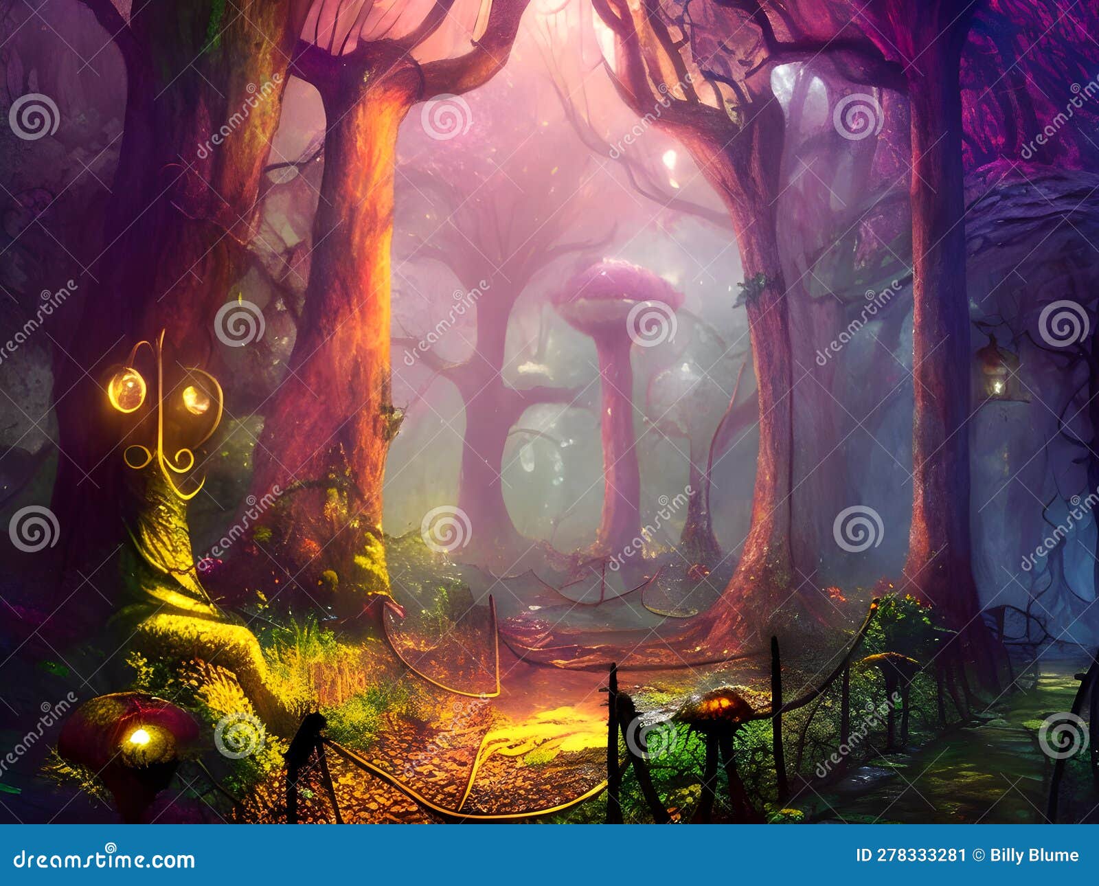 Mesmerizing Magic of the Mythical Enchanted Forest Seq 5 of 51 Stock ...