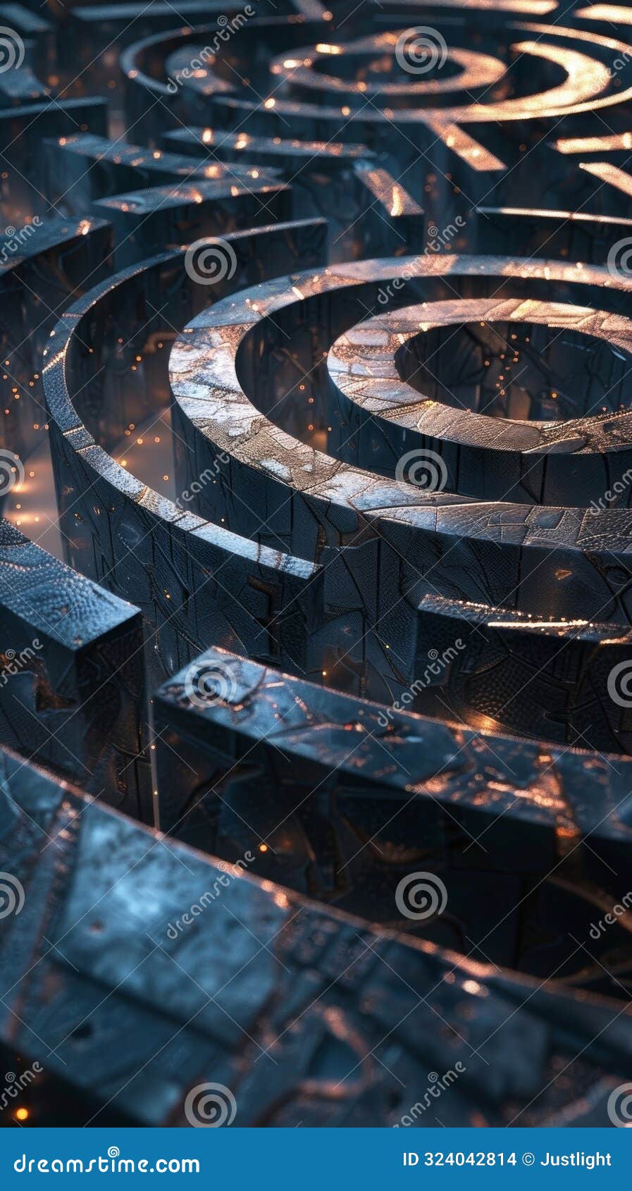 A Mesmerizing Maze Pattern Comprised of Concentric Circles and ...