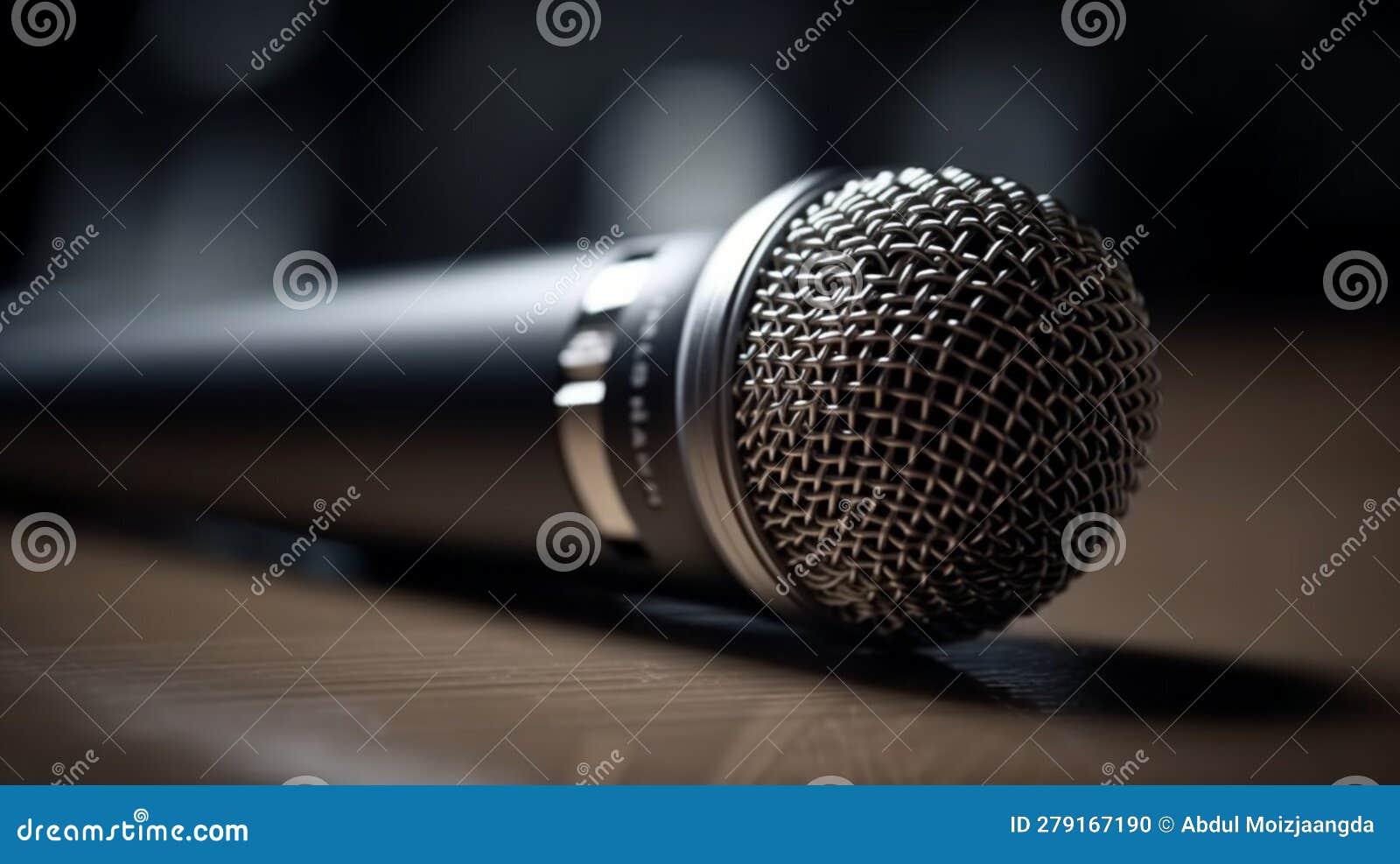 Mesmerizing Microphone Serenades Against the Backdrop of Deep Blue ...