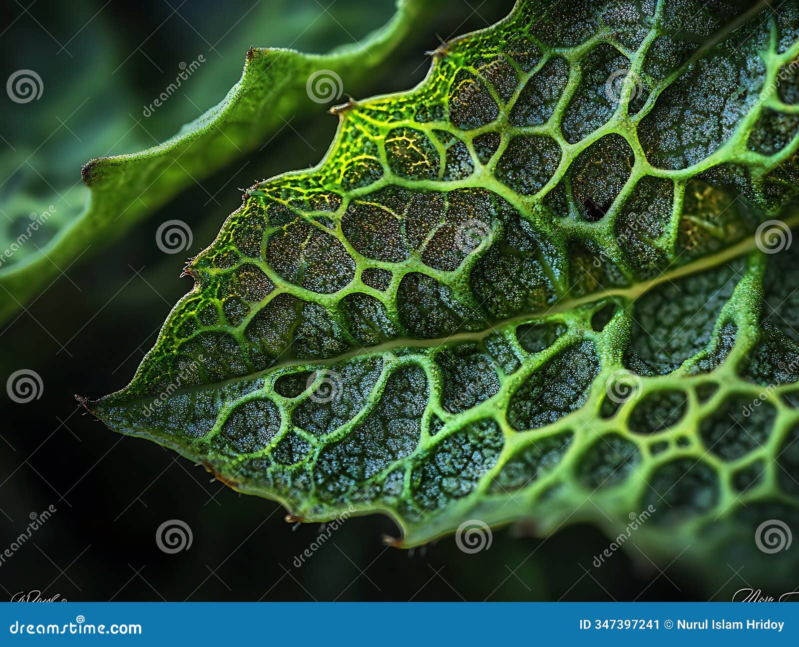 Mesmerizing Microscopic View of Nature S Geometric Patterns in Leaf ...