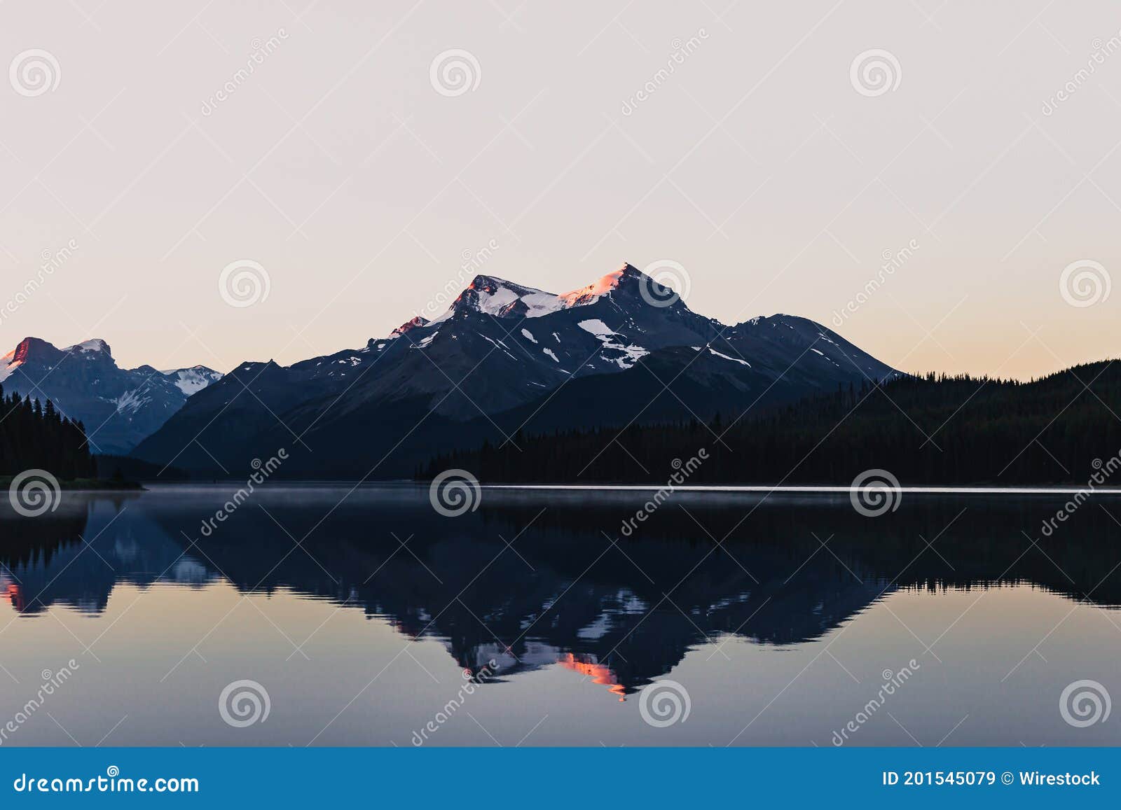 Mesmerizing Mountain Landscape Reflected on a Lake Stock Image - Image ...