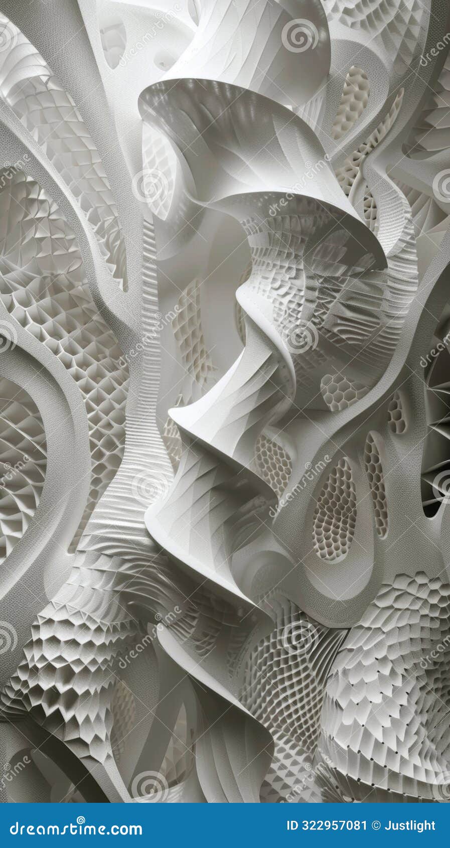 A Mesmerizing Paper Sculpture with Interlocking Shapes and Patterns ...