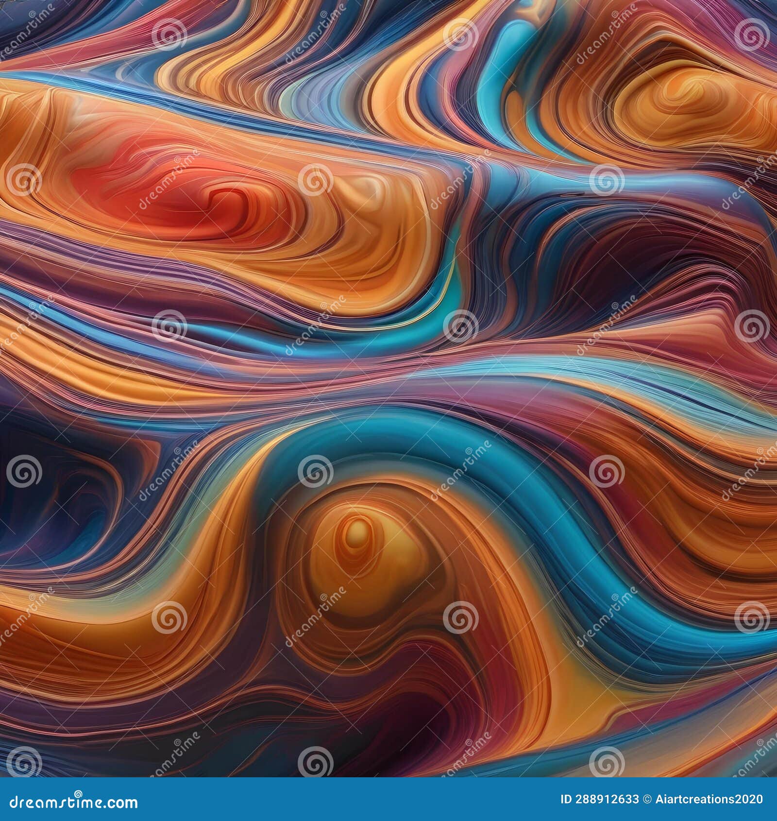 A Mesmerizing Pattern of Melting and Blending Colors, Evoking a Sense ...