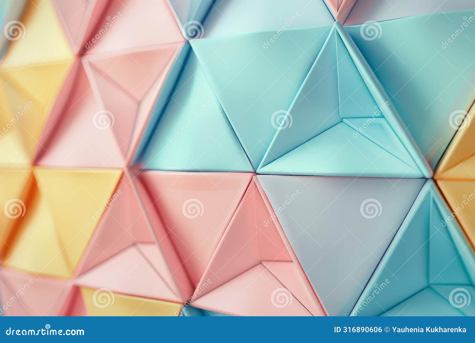 Pastel Triangle Overlap stock illustration. Illustration of colorful ...