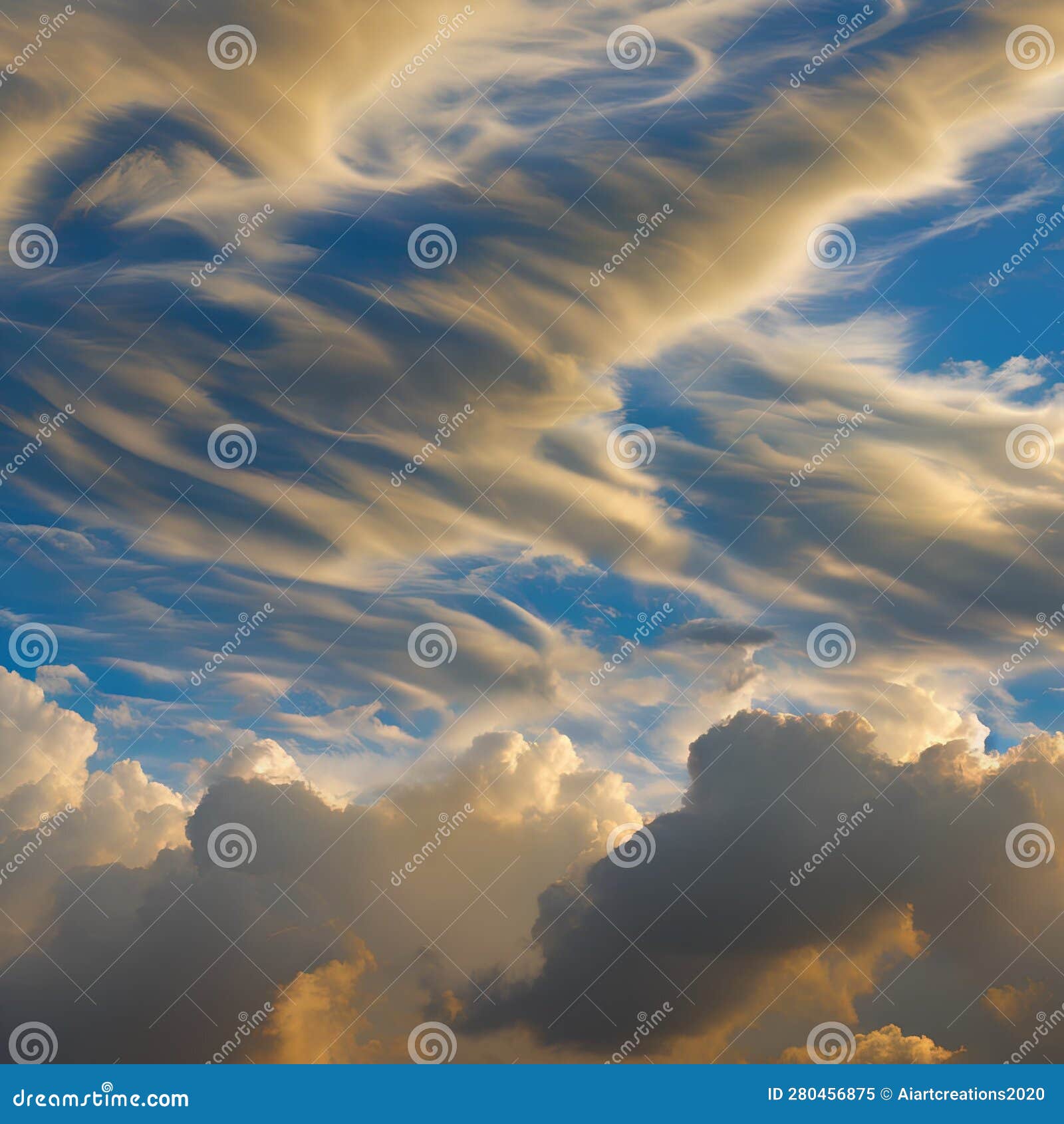 A Mesmerizing Pattern of Swirling Clouds and Mist, Creating a Dreamlike ...