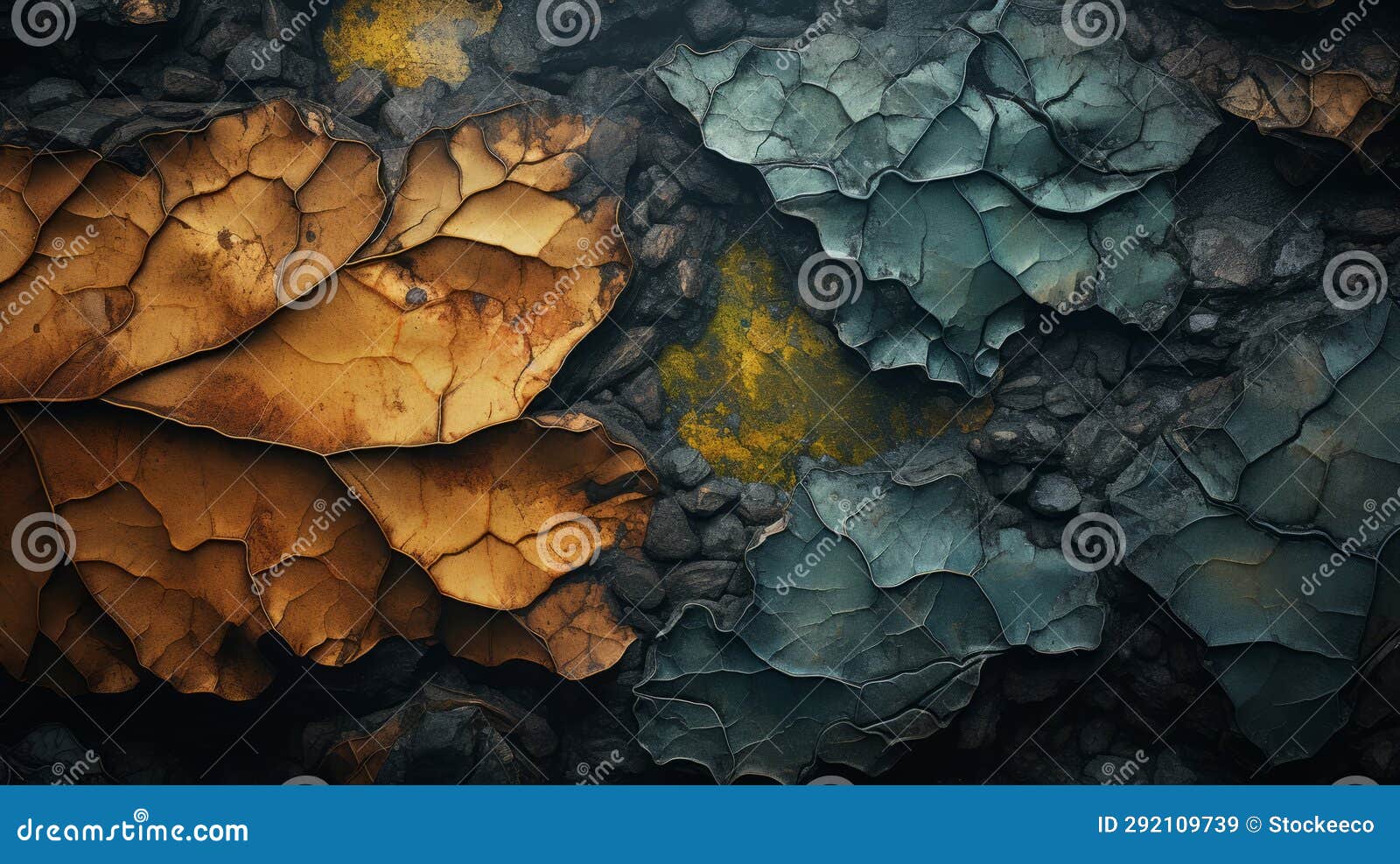 Earthy and Rotting Environment with Rendered Cinema4d Style Stock ...