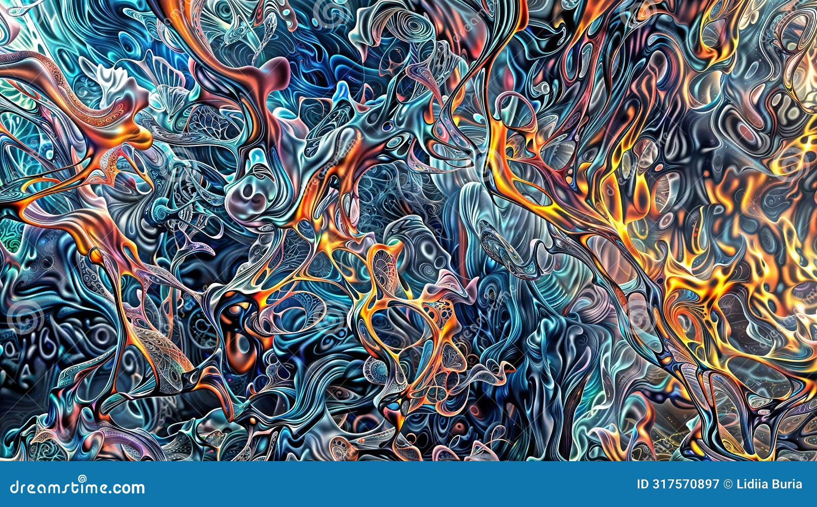 Mystical Visions: Psychedelic Digital Artwork, Generative Ai Stock ...