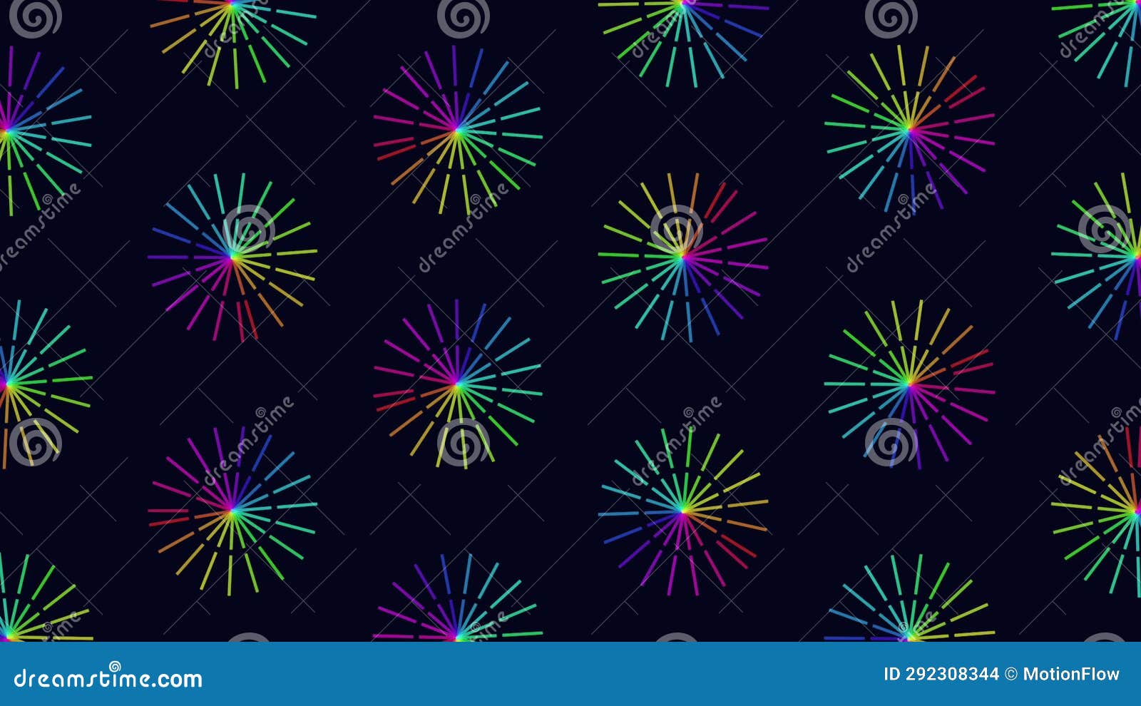 Radiating Rainbow Lines a Mesmerizing Rainbow Pattern Stock Footage ...