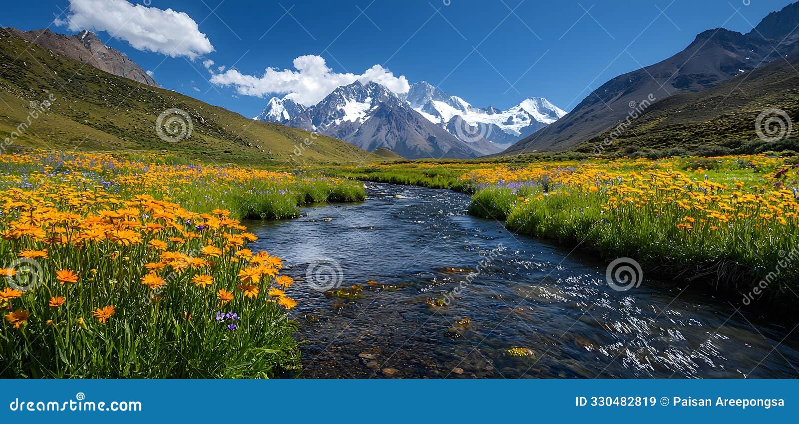 A Mesmerizing River Cascades In A Reverse Direction, Shimmering And ...