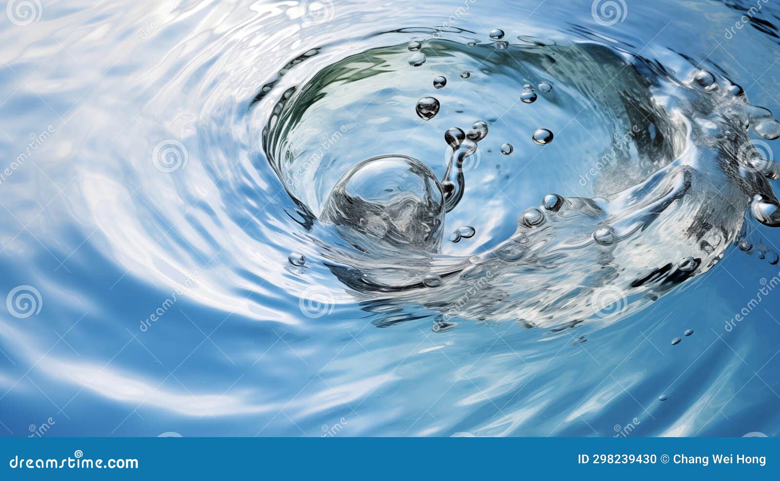 A Close Up of a Small Water Vortex Stock Illustration - Illustration of ...
