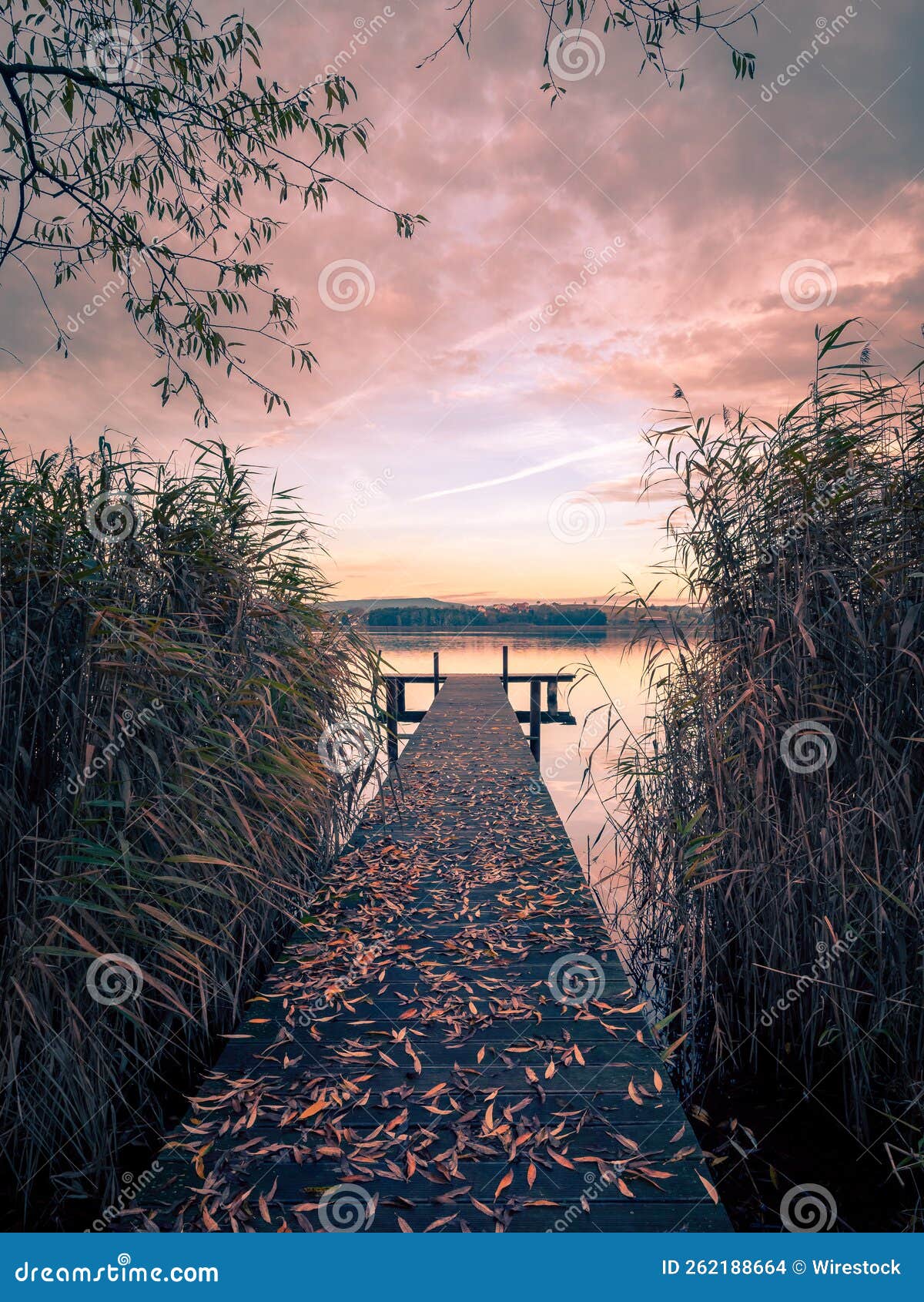Mesmerizing Scenery of a Lake at Sunset Stock Photo - Image of mountain ...