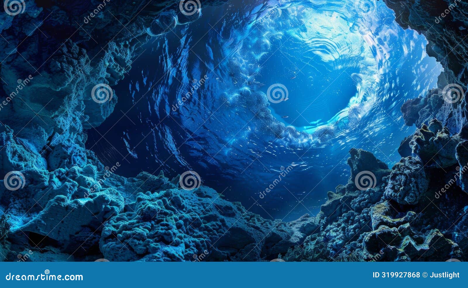 The Mesmerizing Shade of Blue in a Deep Oceanic Hole Drawing You Deeper ...
