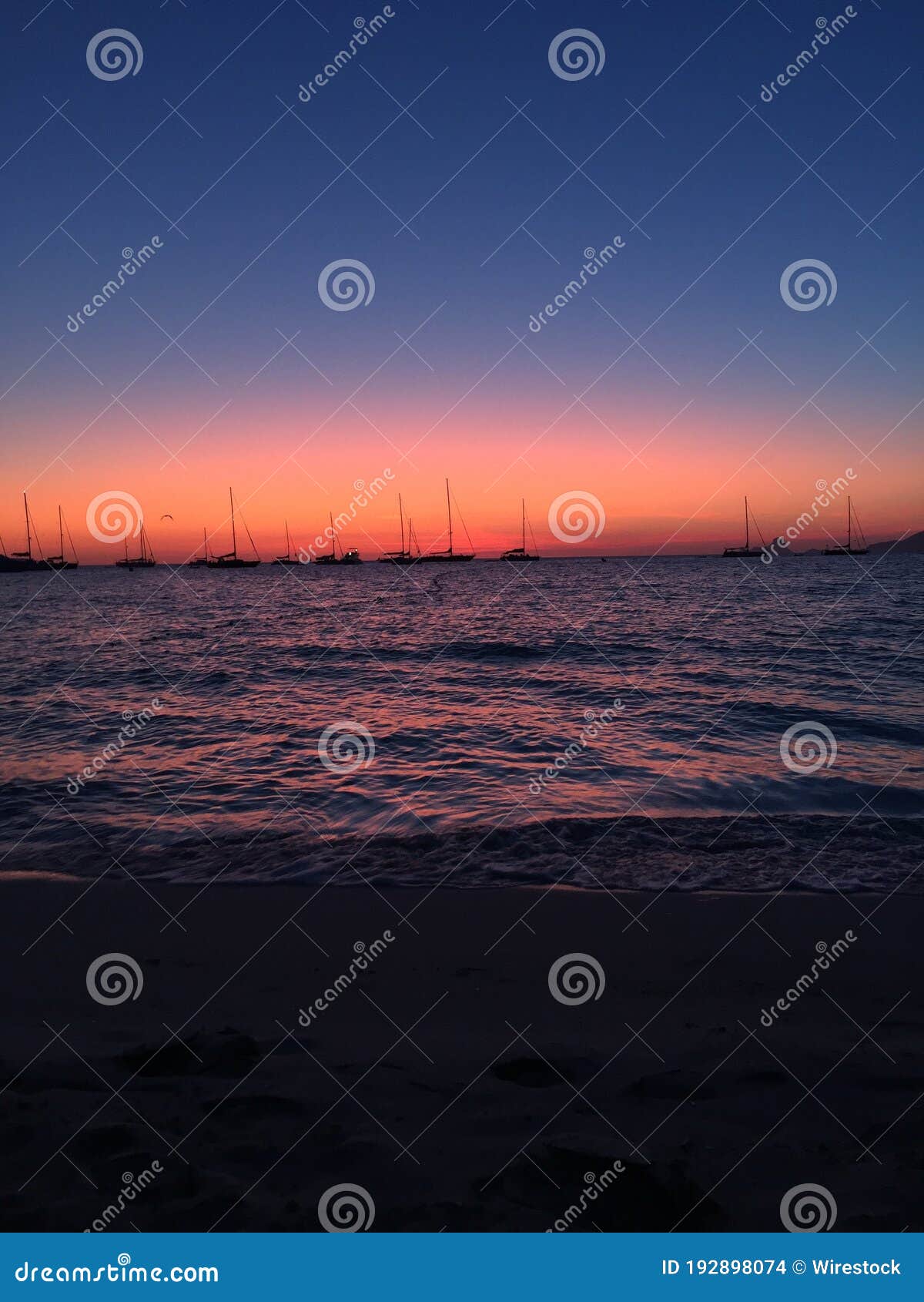 Mesmerizing Shot of a Beautiful Sunset Over the Sea Stock Photo - Image ...