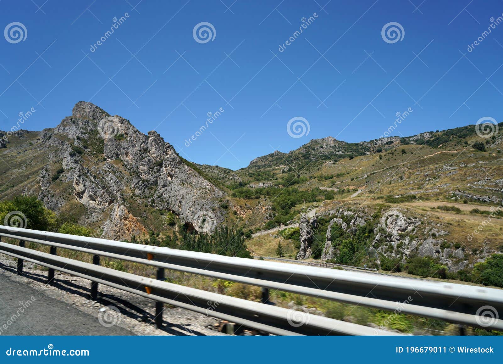 Nice Forest Landscape And Hills Greenery Stock Photography ...