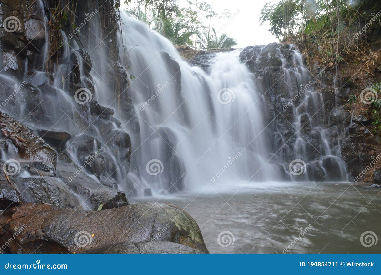 Waterfall Curug Luhur Indonesia Stock Image | CartoonDealer.com #217511299