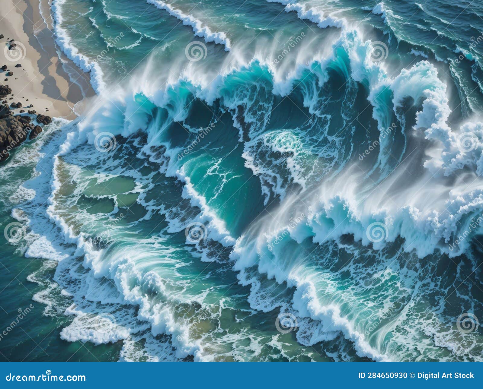 The Mesmerizing Sight of the Water Waves Gracefully Moving in Harmony ...