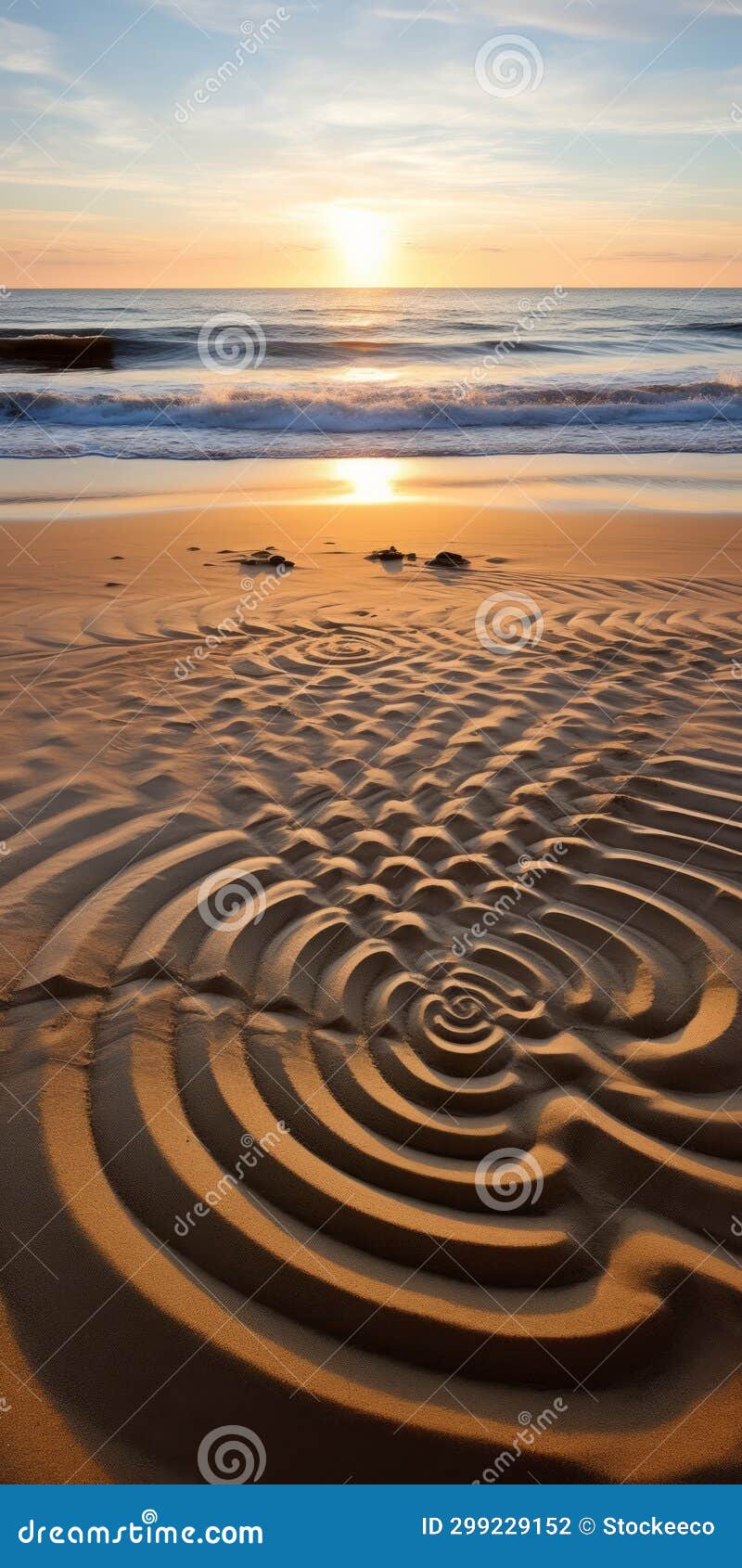 Swirl Pattern at Sunset: Spiritual Resonance in Organic and Geometric ...