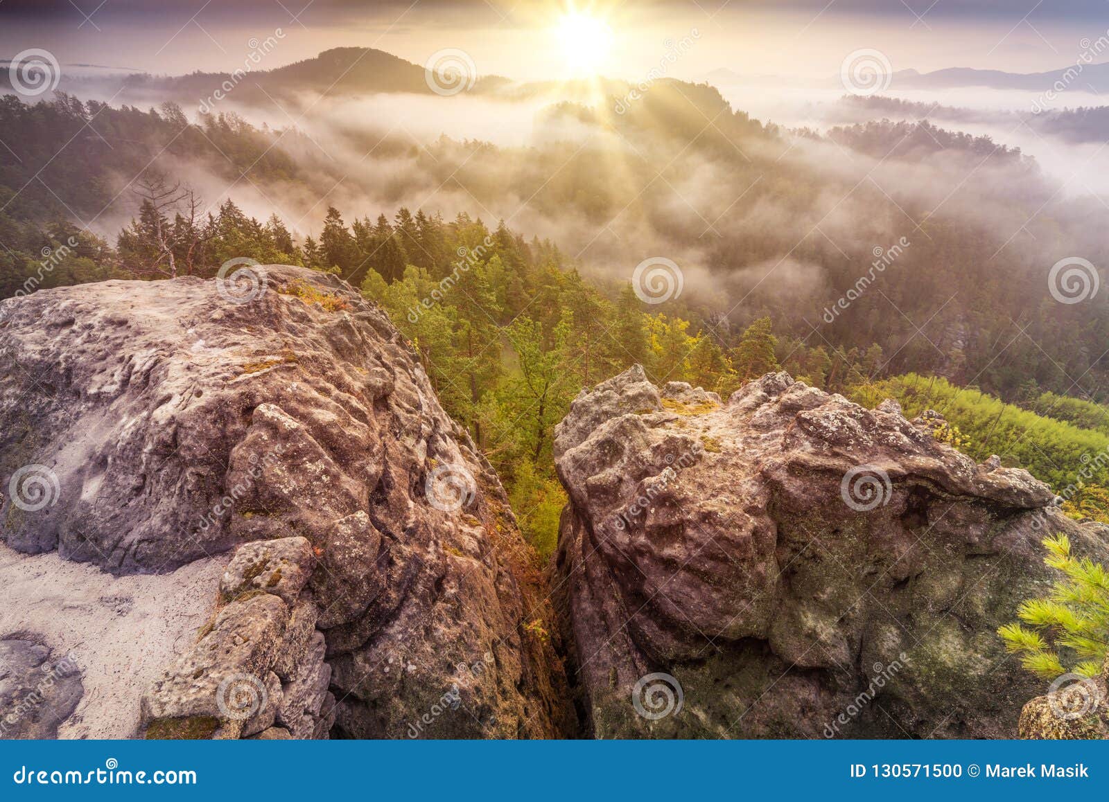 Mesmerizing Sunset Over the Sandstone City Stock Photo - Image of mist ...