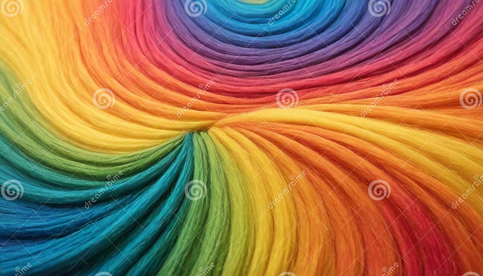 Colorful Abstract Swirl of Vibrant Threads Stock Image - Image of ...