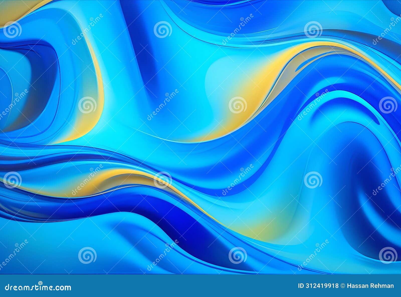 The Mesmerizing Symphony of Fluid Ribbons Stock Illustration ...