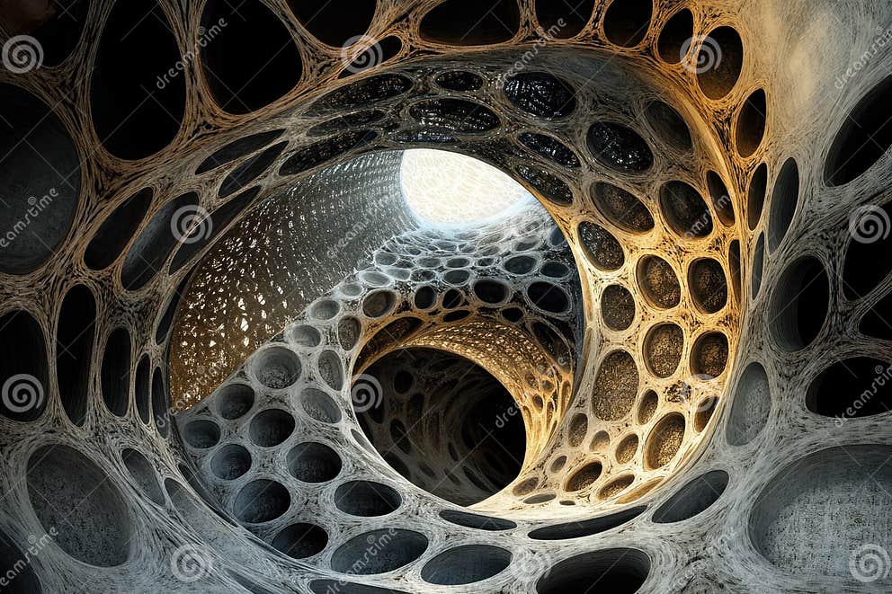 Intricate Patterns Emerge in a Three-dimensional Tunnel with Glowing ...
