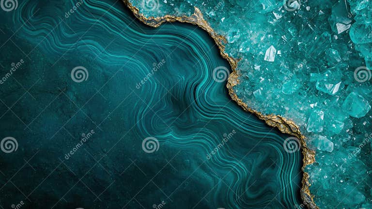 Mesmerizing Turquoise Geode Texture Stock Illustration - Illustration ...