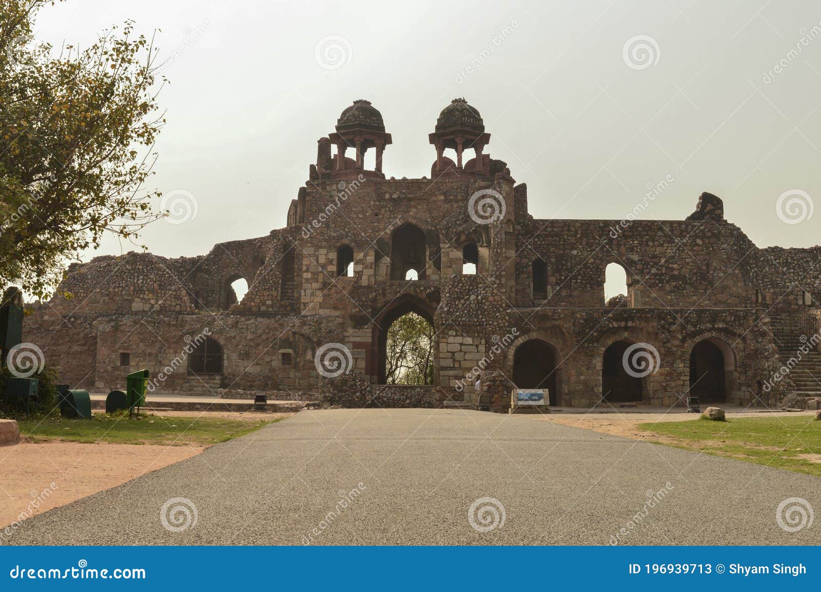 A Mesmerizing View of Architecture of Small Tomb at Old Fort from Side ...