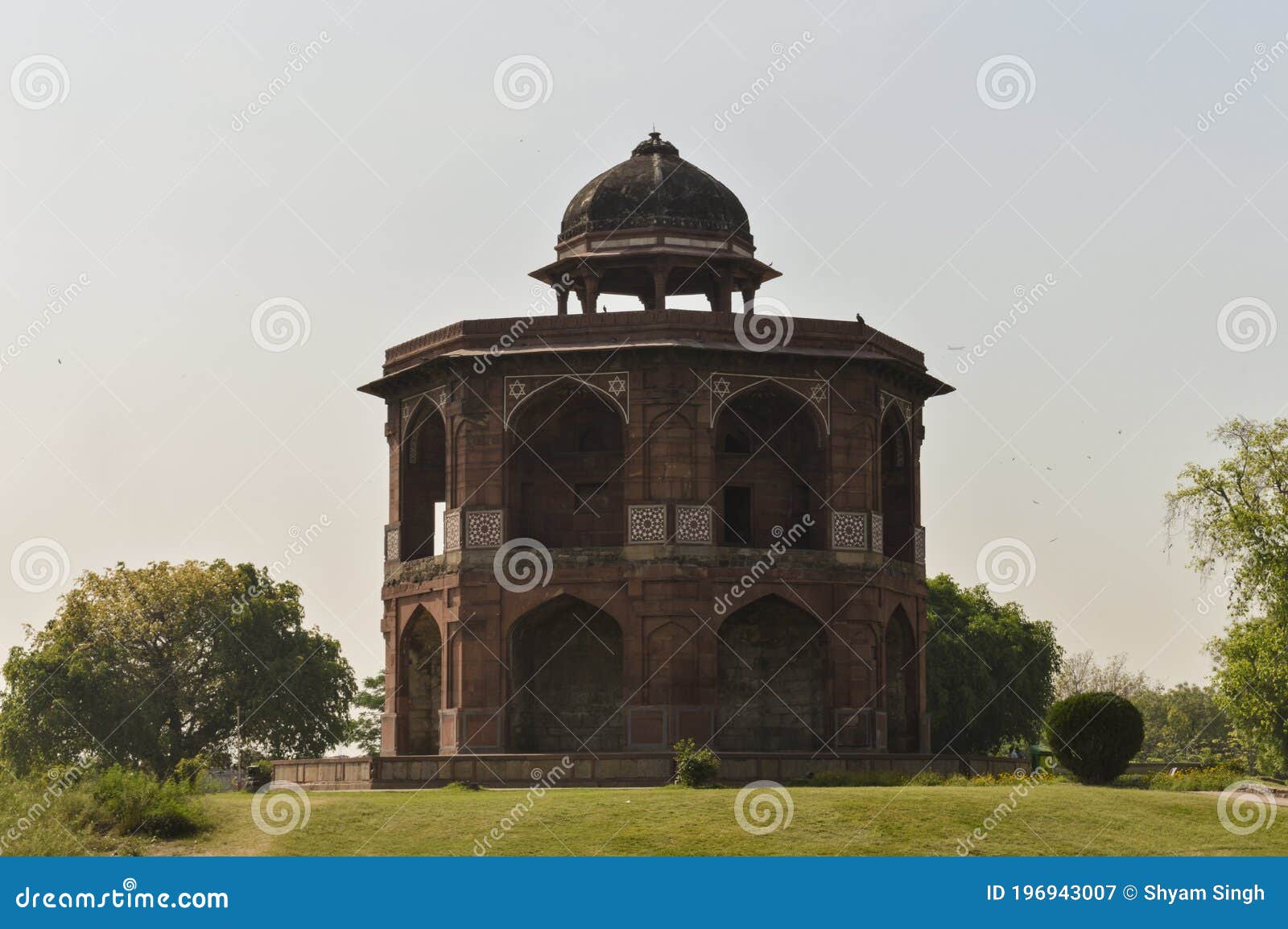 A Mesmerizing View of Architecture of Small Tomb at Old Fort from Side ...