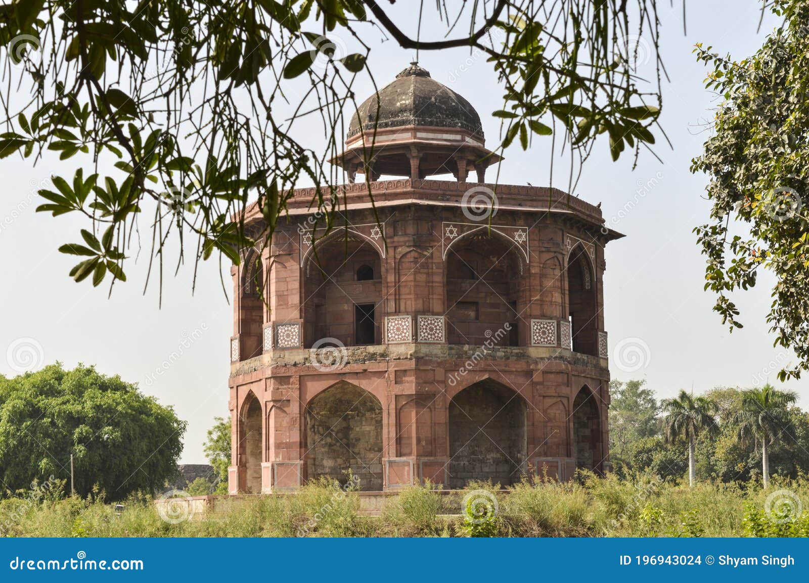 A Mesmerizing View of Architecture of Small Tomb at Old Fort from Side ...