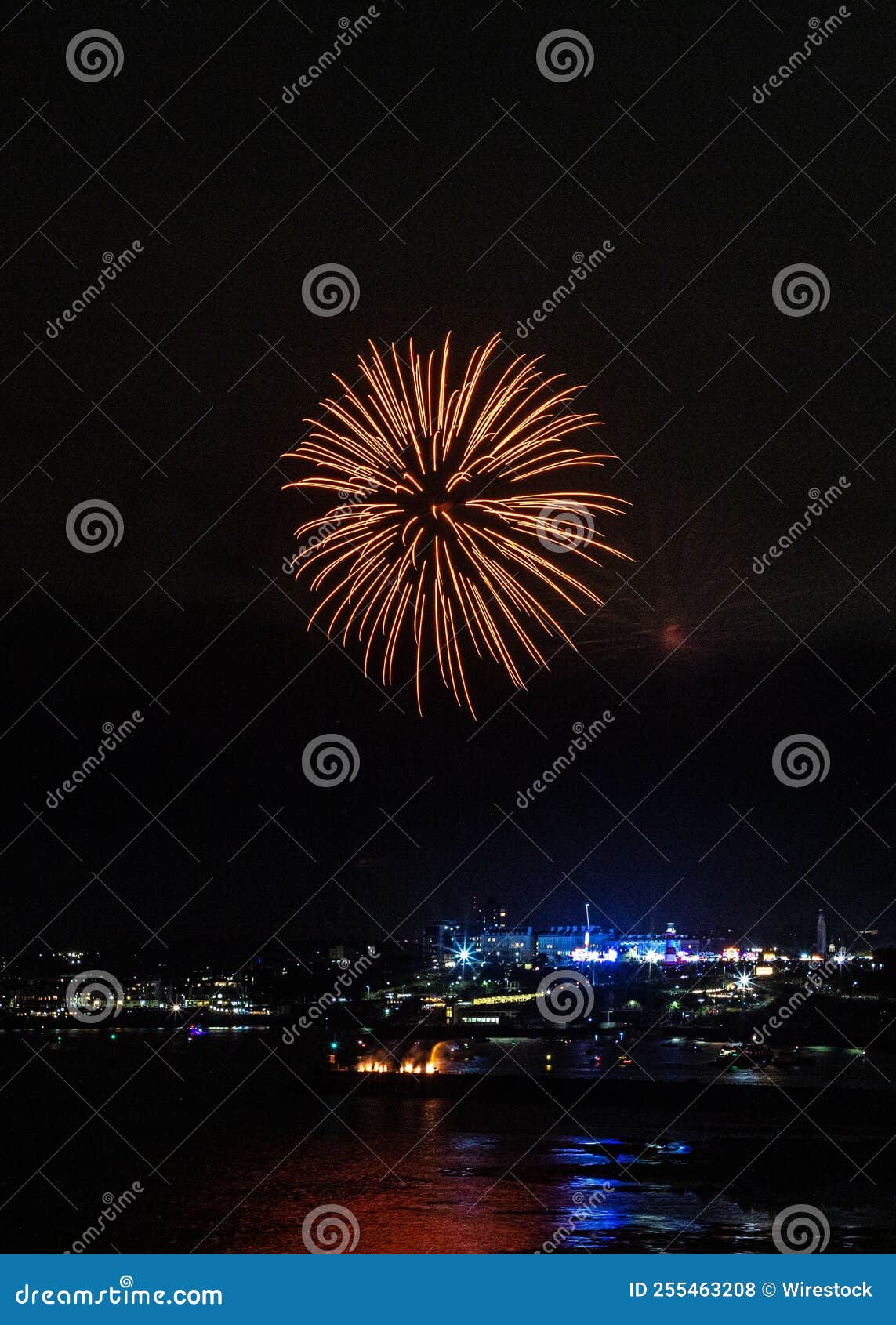 Mesmerizing View of Colorful Fireworks at the British Firework ...