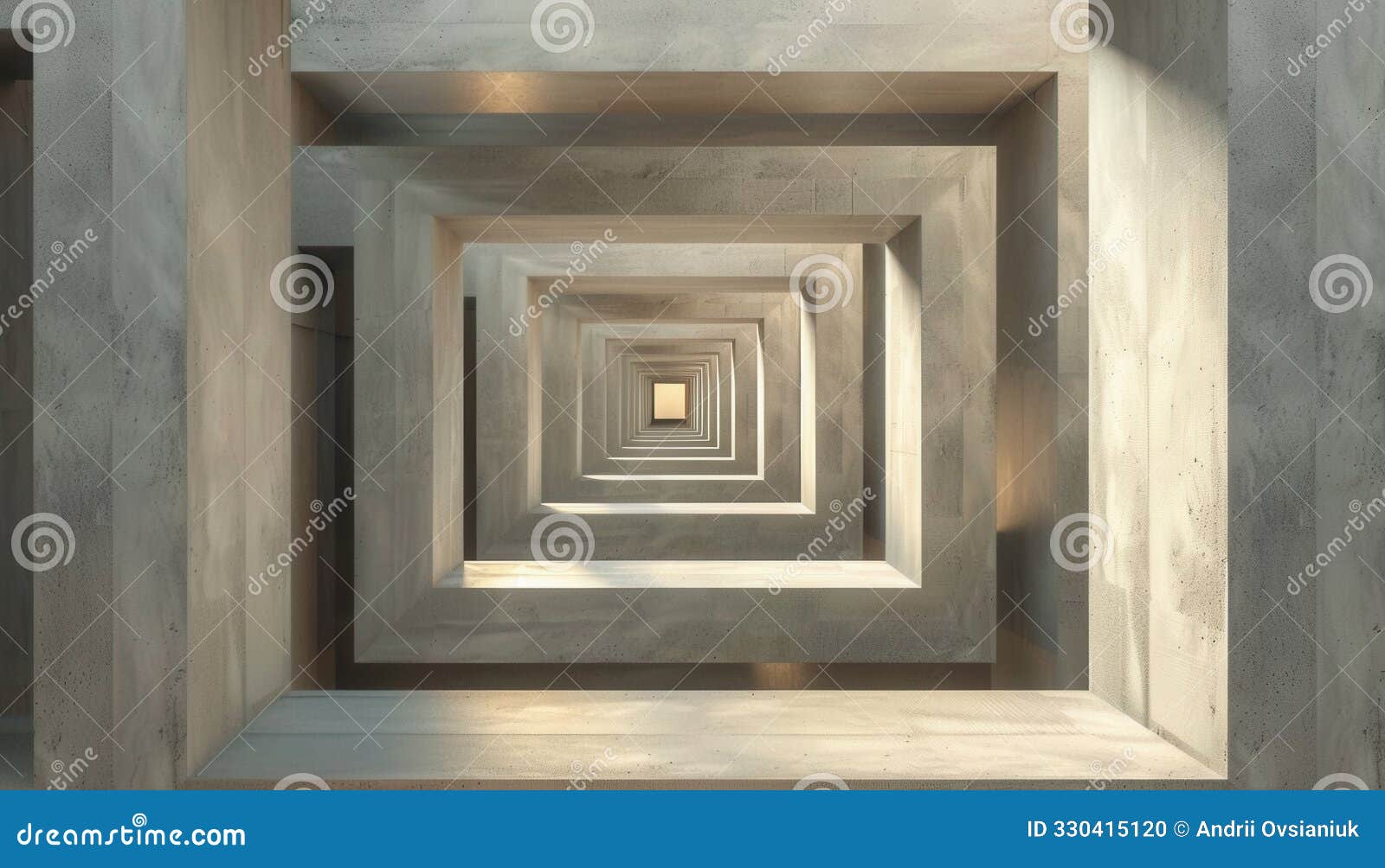 A Mesmerizing View of an Endless Spiral Corridor Constructed from ...